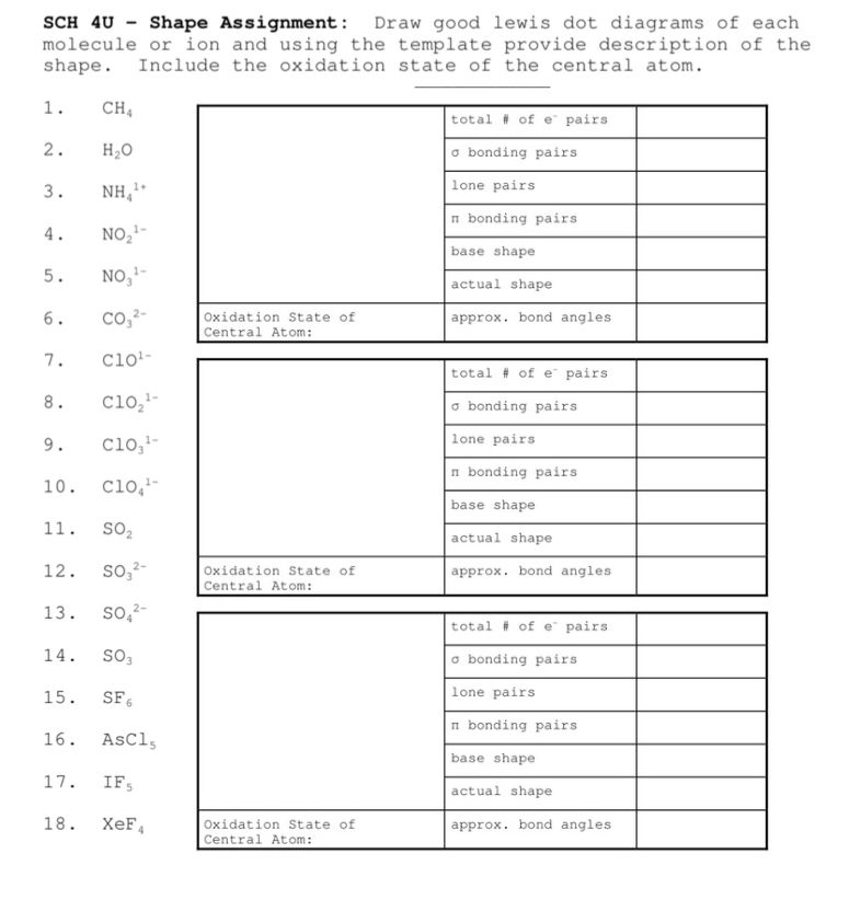 Solved Draw good lewis dot diagrams of eachmolecule or ion | Chegg.com