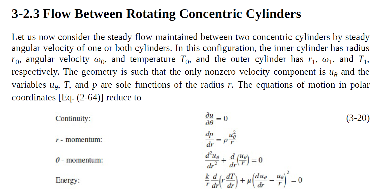 Solved 4. (9 pts) Consider flow between concentric | Chegg.com