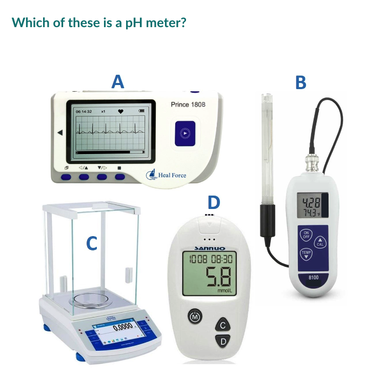 Solved Which of these is a pH meter? | Chegg.com