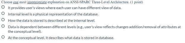 Solved Comparing to the file-based approach, the database | Chegg.com