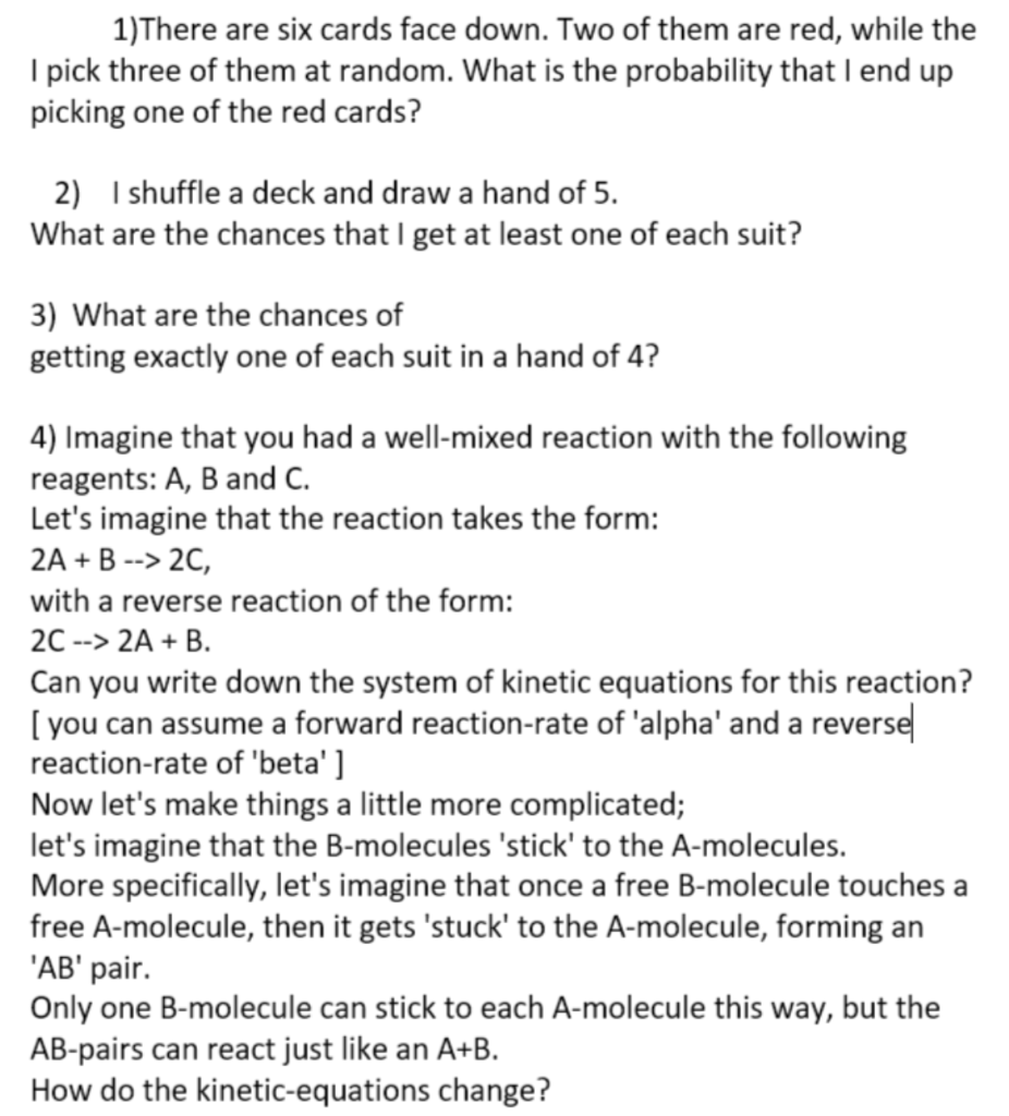 Solved 1)There are six cards face down. Two of them are red, | Chegg.com