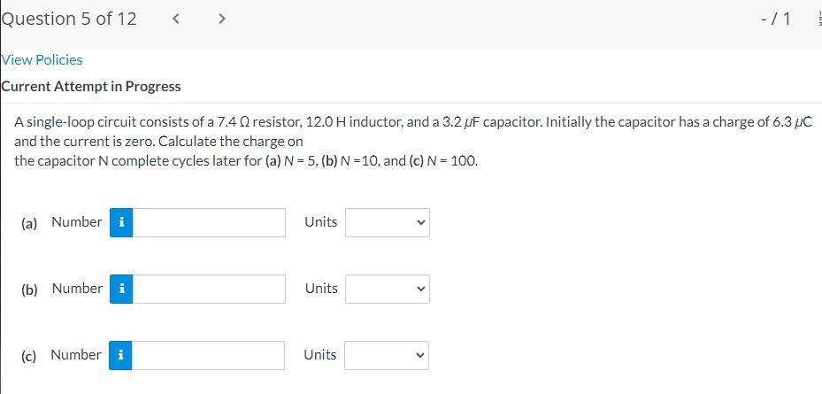 Solved Question 4 of 12 - 71 III View Policies Current | Chegg.com
