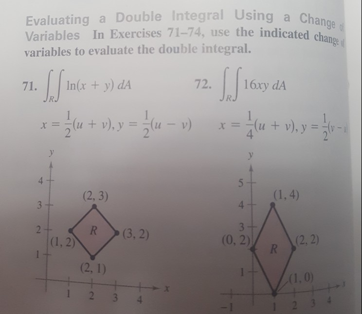 Solved Evaluating a Double Integral Using a Change of | Chegg.com