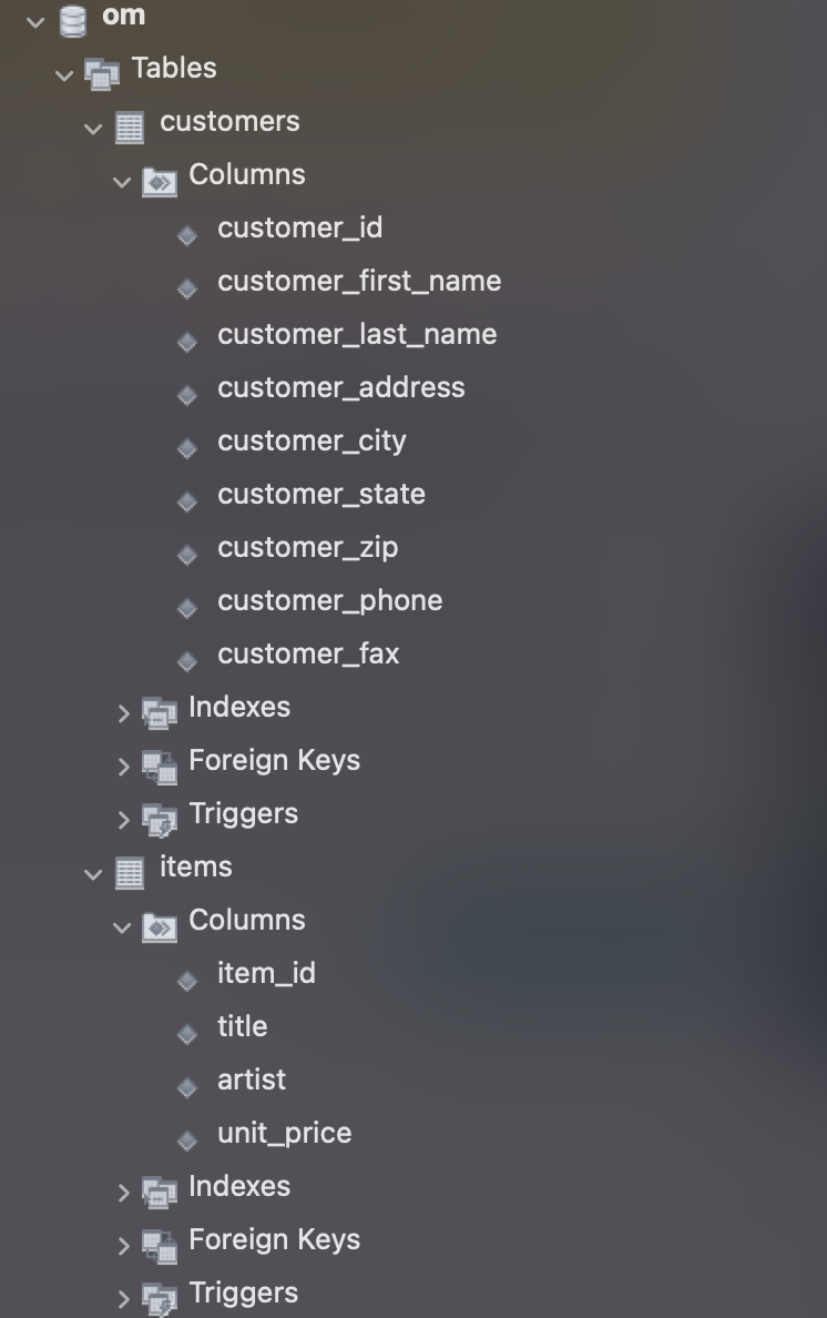 Solved om Tables customers Columns customer_id | Chegg.com