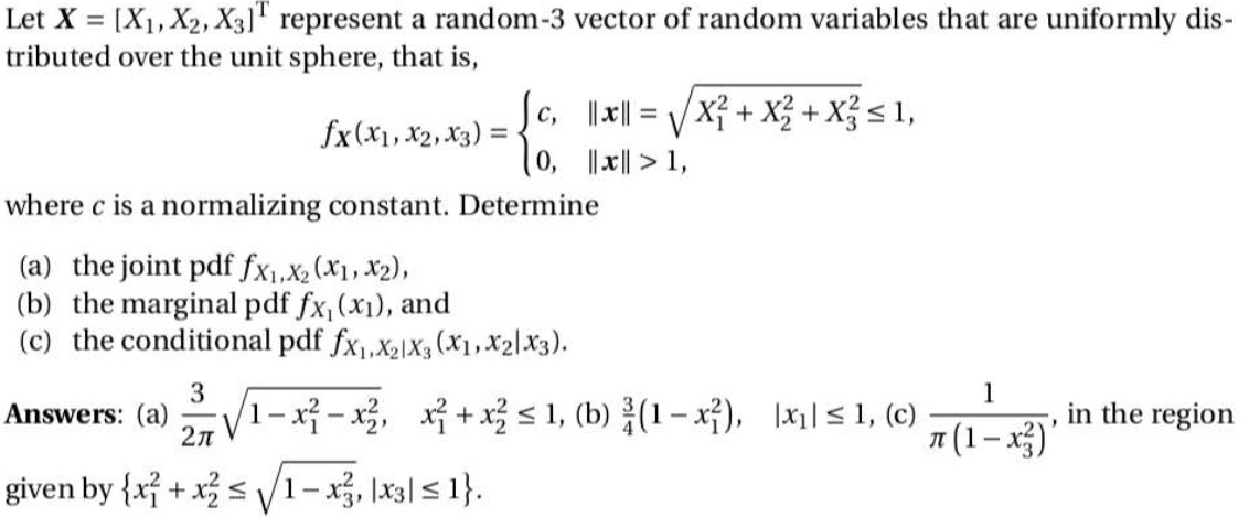 Solved Let X = (X1, X2, X3]" represent a random-3 vector of | Chegg.com