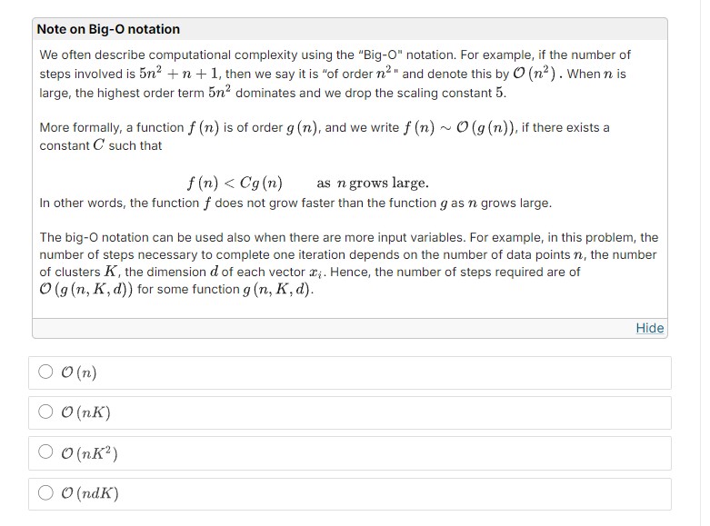 Solved Note on Big-O notationWe often describe computational | Chegg.com