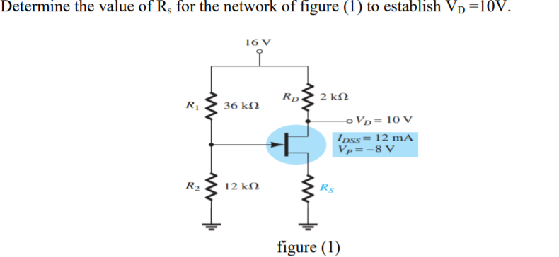 Solved Determine the value of R, for the network of figure | Chegg.com