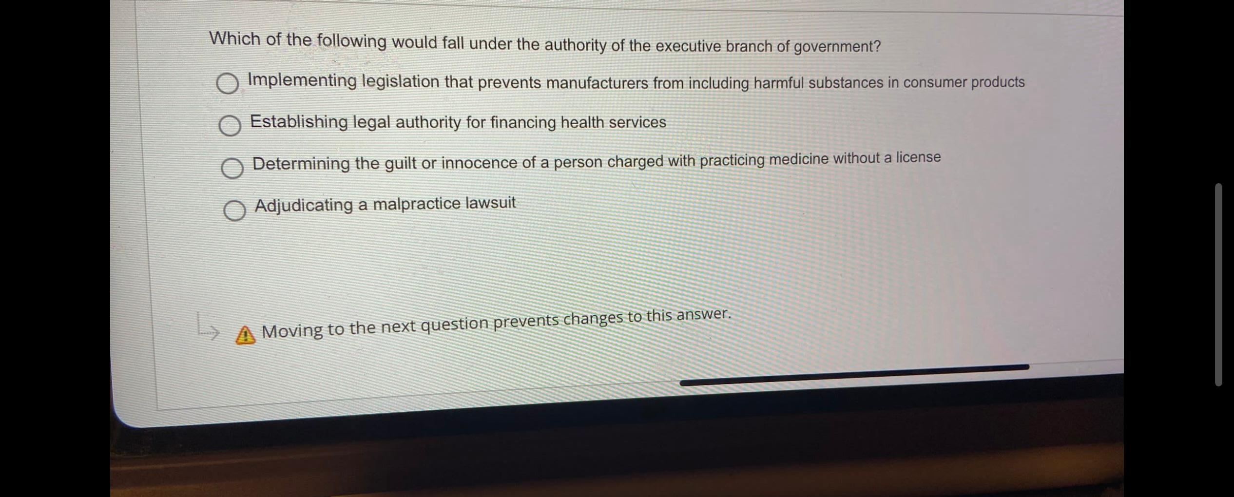 Solved Which of the following would fall under the authority | Chegg.com
