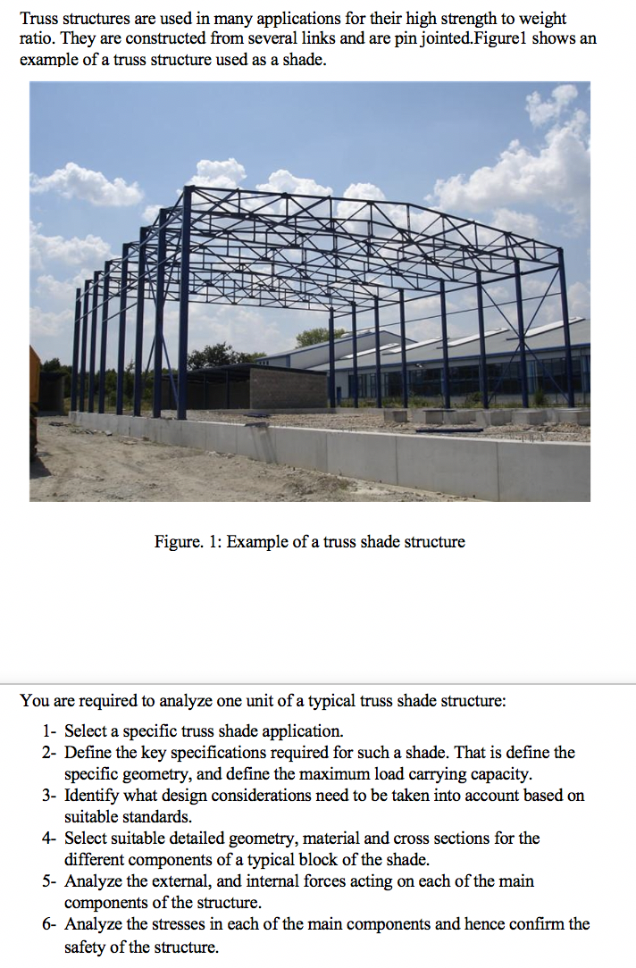 Truss structures are used in many applications for | Chegg.com