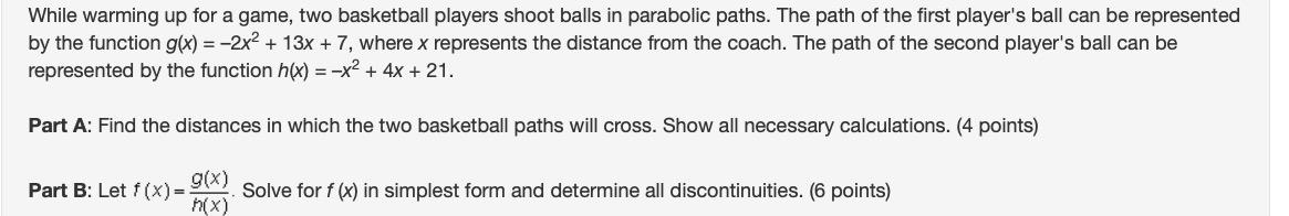 Solved While warming up for a game, two basketball players | Chegg.com
