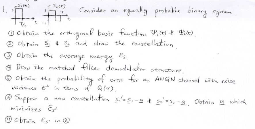 Solved (t) کر Sz(t) Consider an L 丹 equally probable binary | Chegg.com