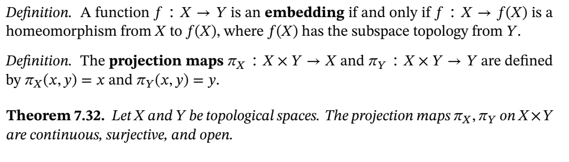 Solved Definition. A function f : X → Y is an embedding if | Chegg.com