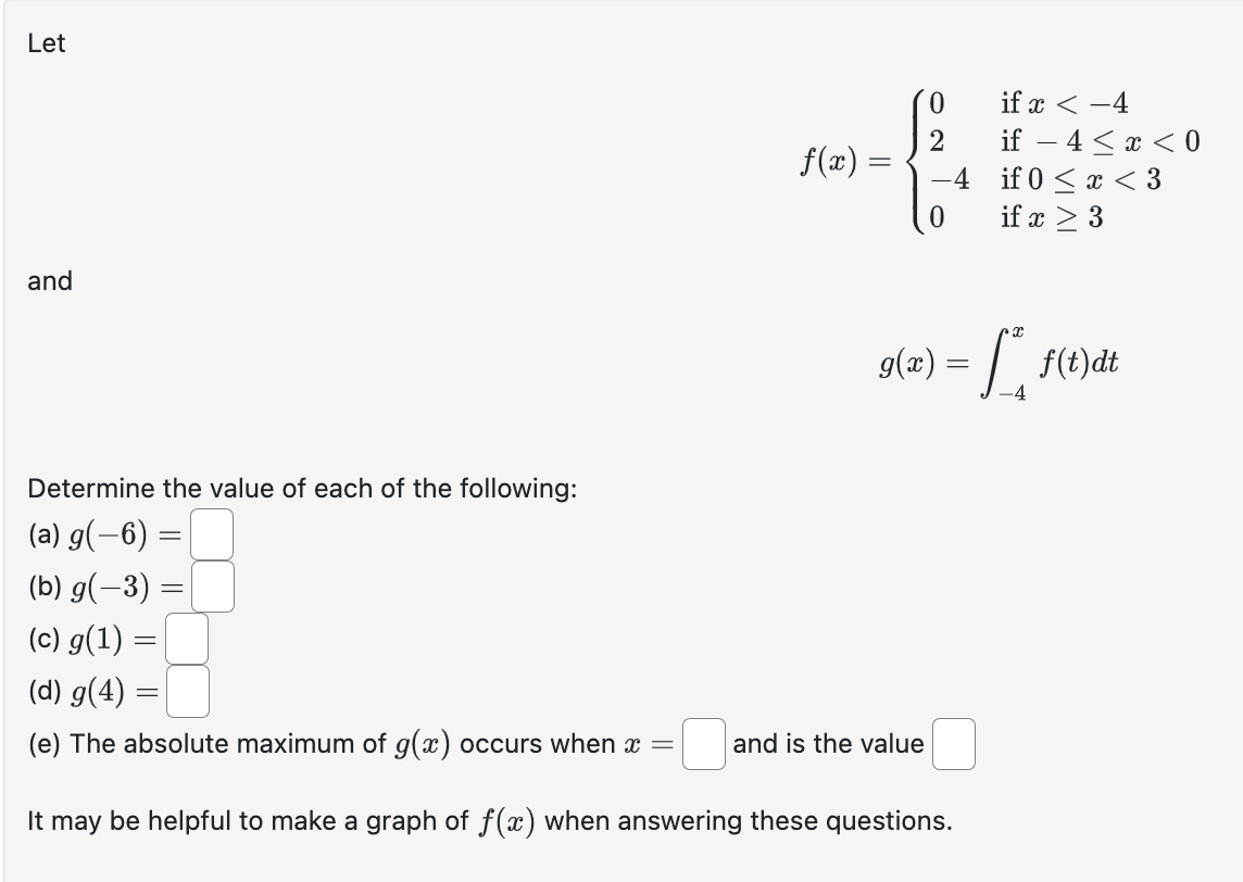 Solved Let \\[ f(x)=\\left\\{\\begin{array}{ll} 0 & \\text { | Chegg.com