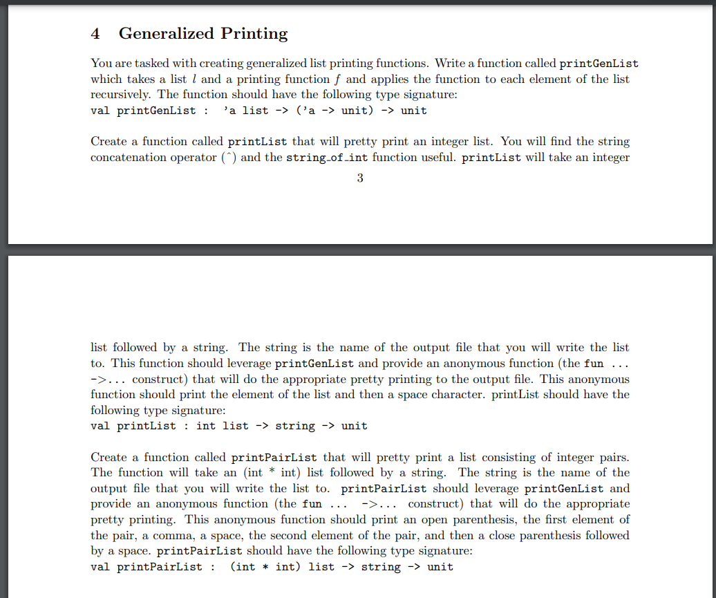 Solved OCaml Code: Attached are the instructions. Make sure | Chegg.com