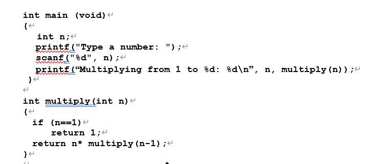 Solved int main (void) int n; printf ("Type a number: "); | Chegg.com