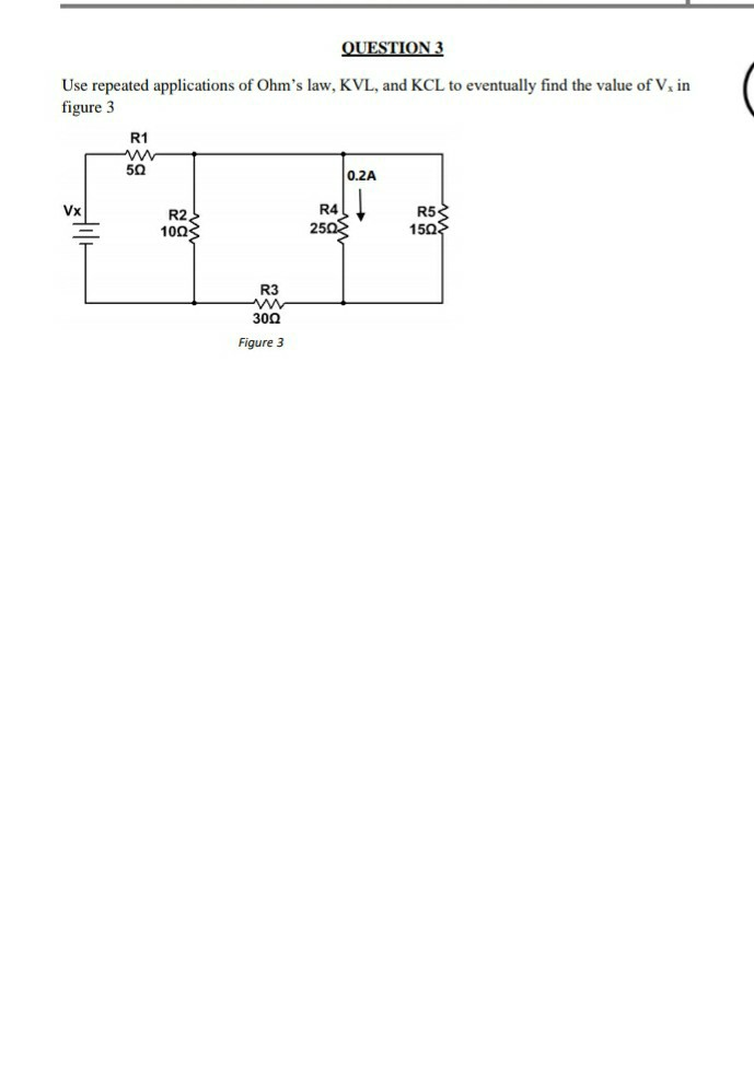 Solved QUESTION 3 Use repeated applications of Ohm's law, | Chegg.com