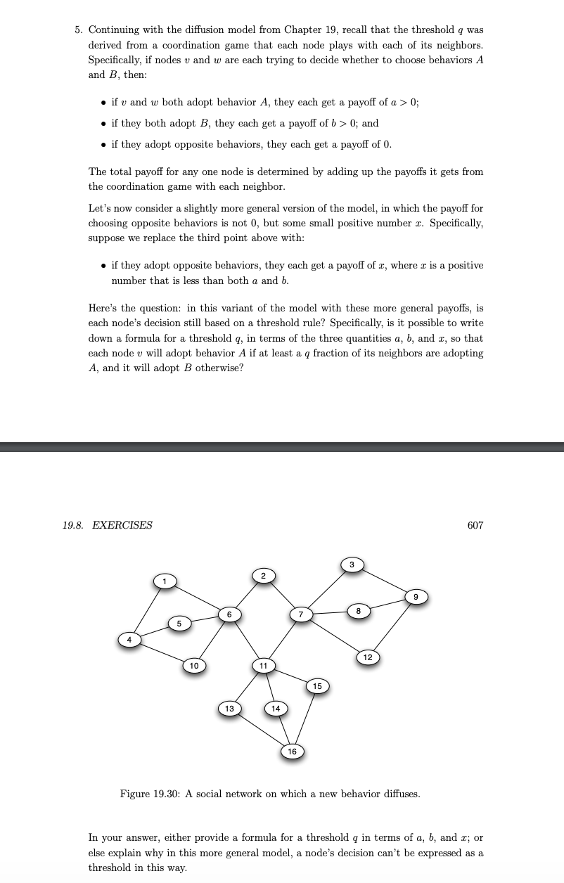 PLEASE PROVIDE A FORMULA OR EXPLAIN IF THE THRESHOLD | Chegg.com