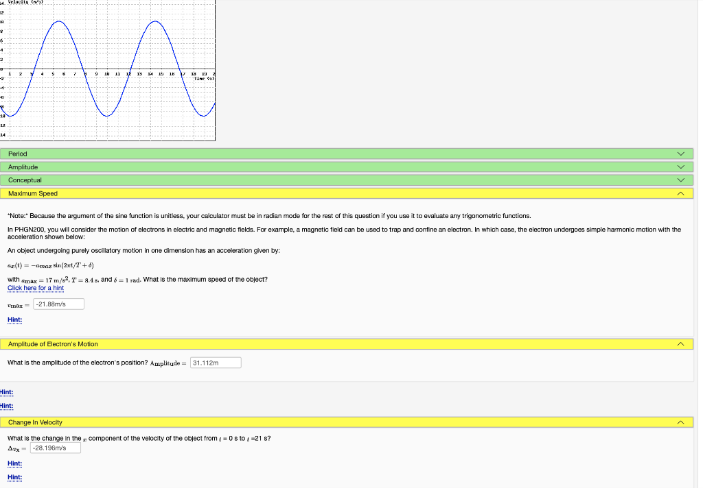 Solved acceleration shown below: An object undergcing purely | Chegg.com