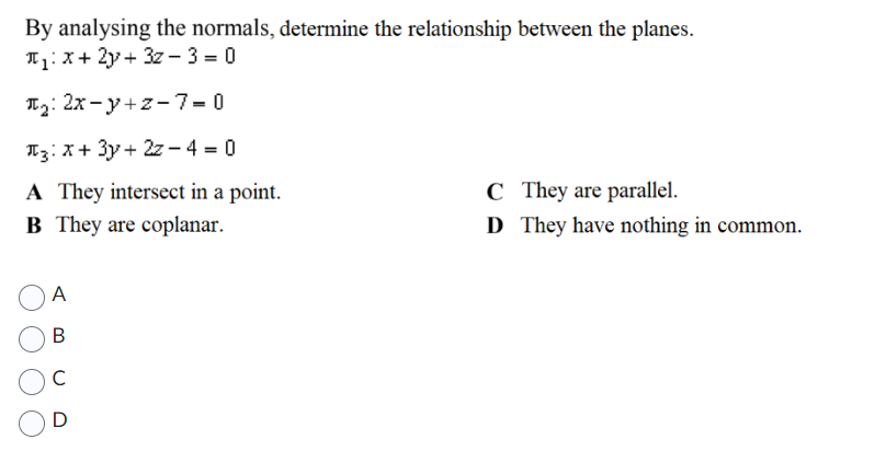 Solved By analysing the normals, determine the relationship | Chegg.com