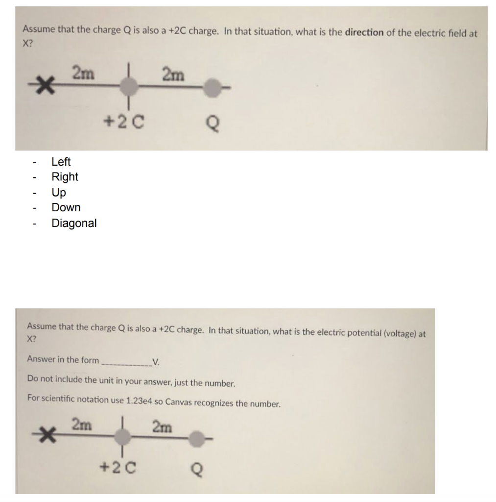Solved Assume that the charge Q is also a +2C charge. In | Chegg.com