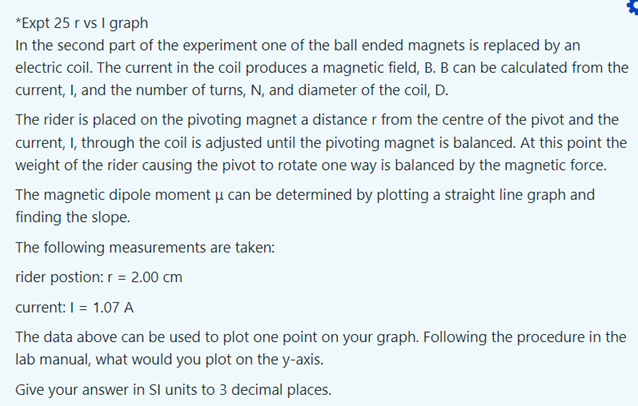 Solved Two ball ended dipole magnets are used to investigate | Chegg.com