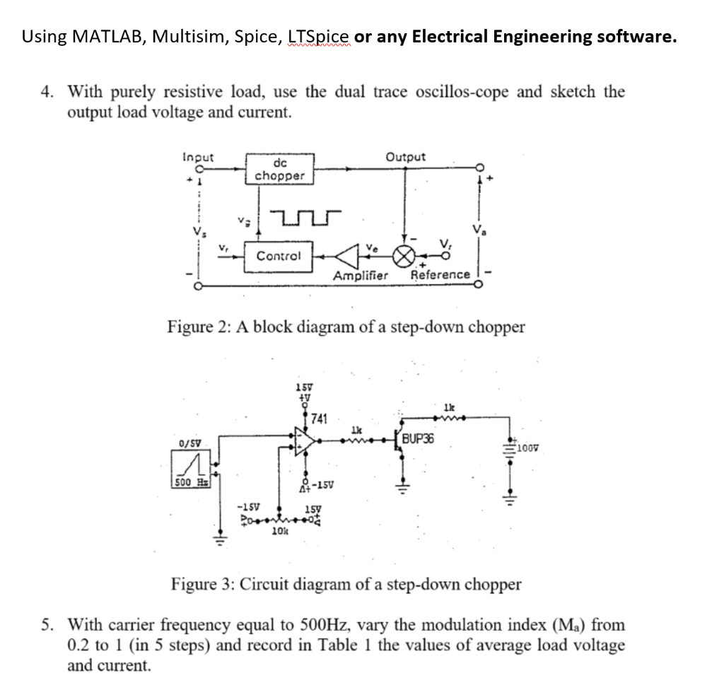Using MATLAB, Multisim, Spice, LTSpice or any | Chegg.com