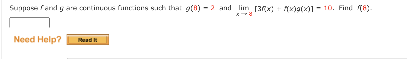 Solved Suppose f ﻿and g ﻿are continuous functions such that | Chegg.com