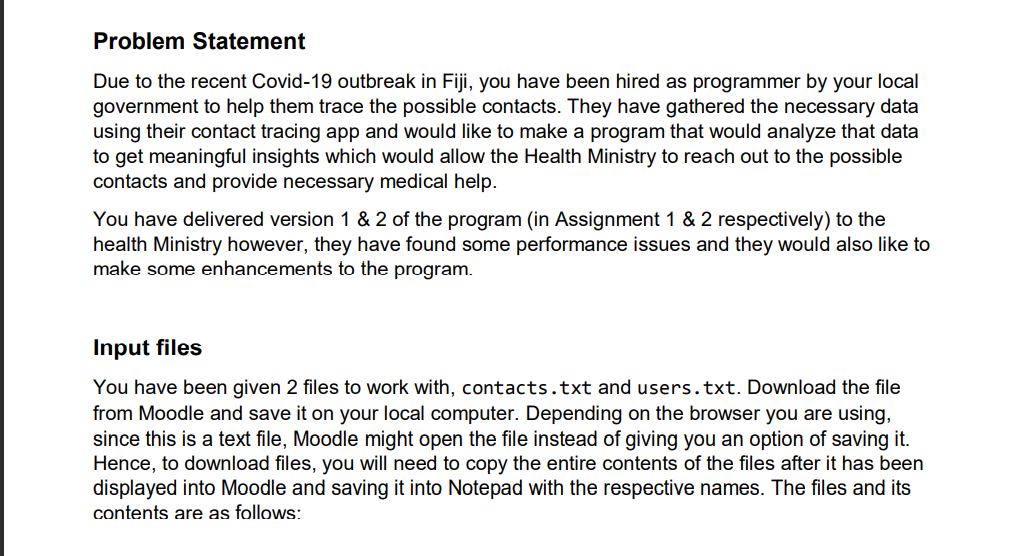 Solved Problem Statement Due to the recent Covid-19 outbreak | Chegg.com