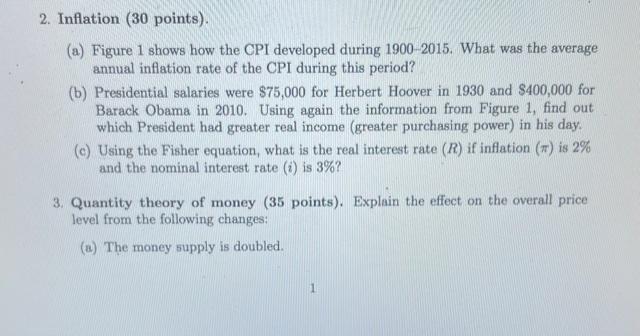 Solved Figure 1: The Effect of Inflation on Purchasing Power | Chegg.com