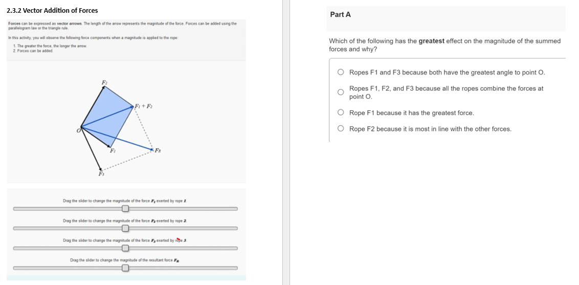 Solved Forces can be expressed as vector arrows. The length | Chegg.com