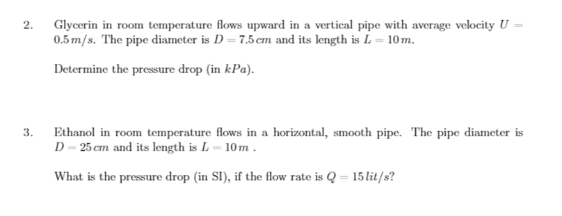 Solved Glycerin in room temperature flows upward in a | Chegg.com