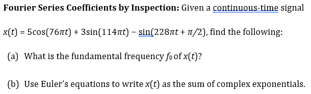 Solved Euler's formula for cos(wt) and sin(wt): cos(wt) elut | Chegg.com