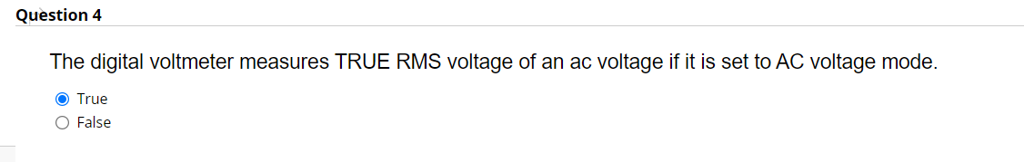 Solved The digital voltmeter measures TRUE RMS voltage of an | Chegg.com