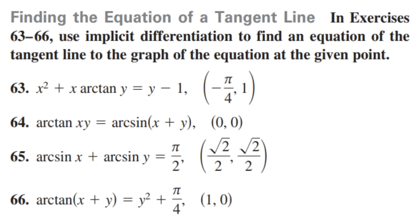 Solved Finding the Equation of a Tangent Line In Exercises | Chegg.com