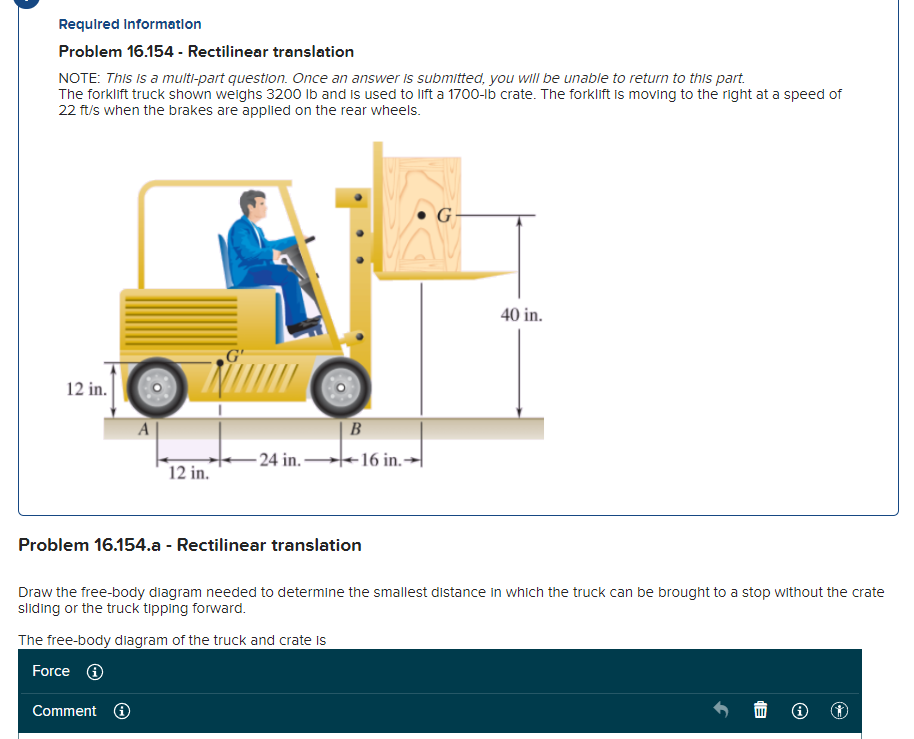 Solved Problem 16.154 - Rectilinear translation NOTE: This | Chegg.com