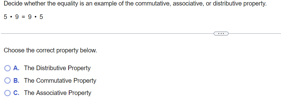 Solved Decide whether the equality is an example of the | Chegg.com