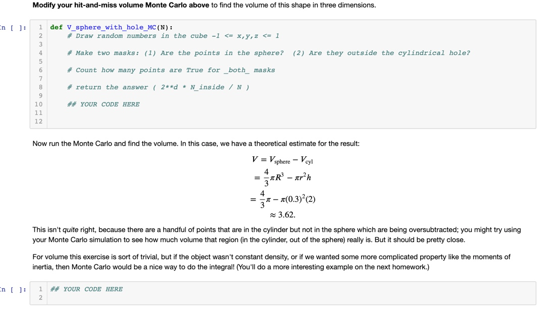Monte Carlo integration is most often used for | Chegg.com Monte Carlo integration is most often used for | Chegg.com