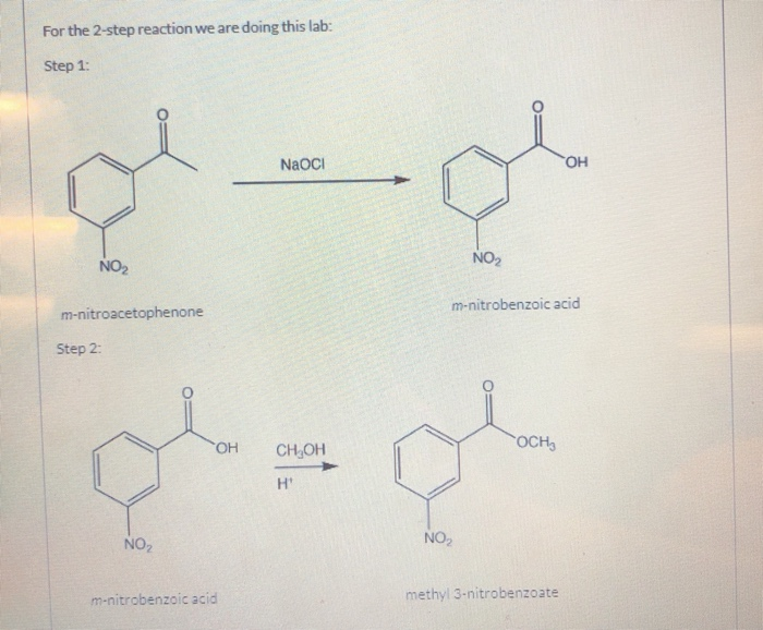 Solved For the 2-step reaction we are doing this lab: Step | Chegg.com