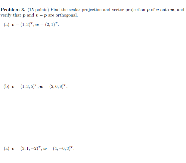 Solved Problem 2. (10 points) Find the angle between the | Chegg.com