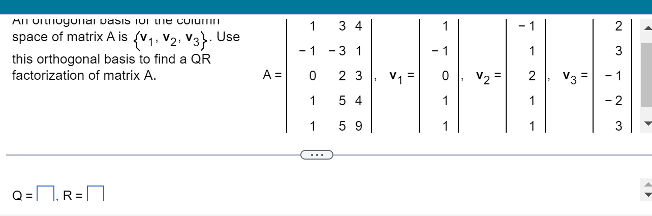 Solved AII UIIIUyullal Nasis IUI IIE CUIUIIII space of | Chegg.com