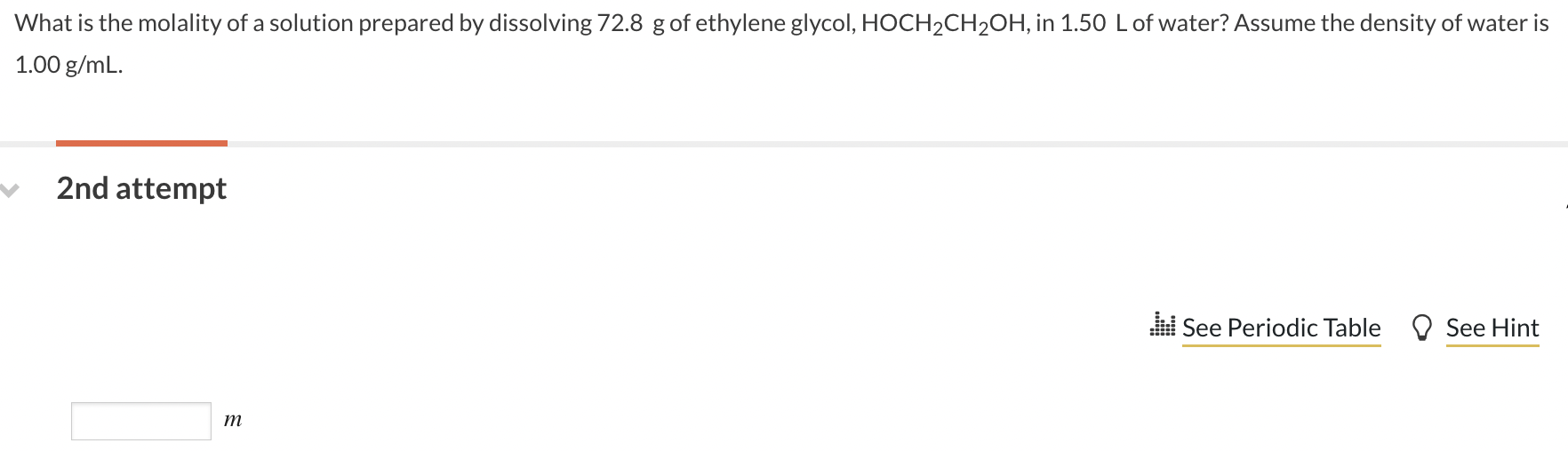 Solved What is the molality of a solution prepared by | Chegg.com