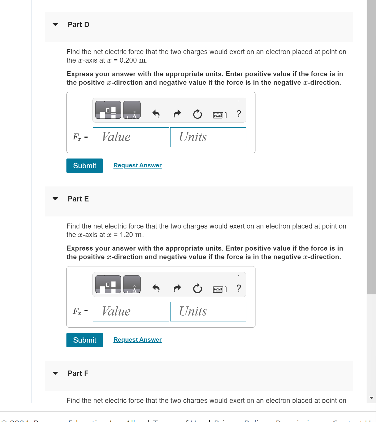 Solved Part D Part AA - 4.00 ﻿nC point charge is at the | Chegg.com