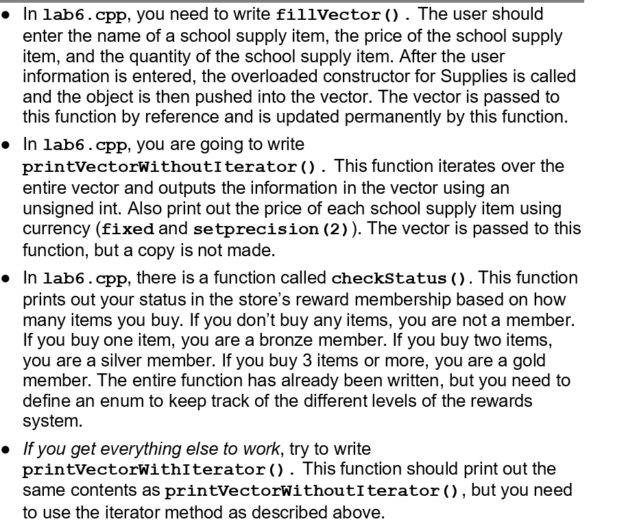Solved C++. Just do main.CPP void function, the output | Chegg.com