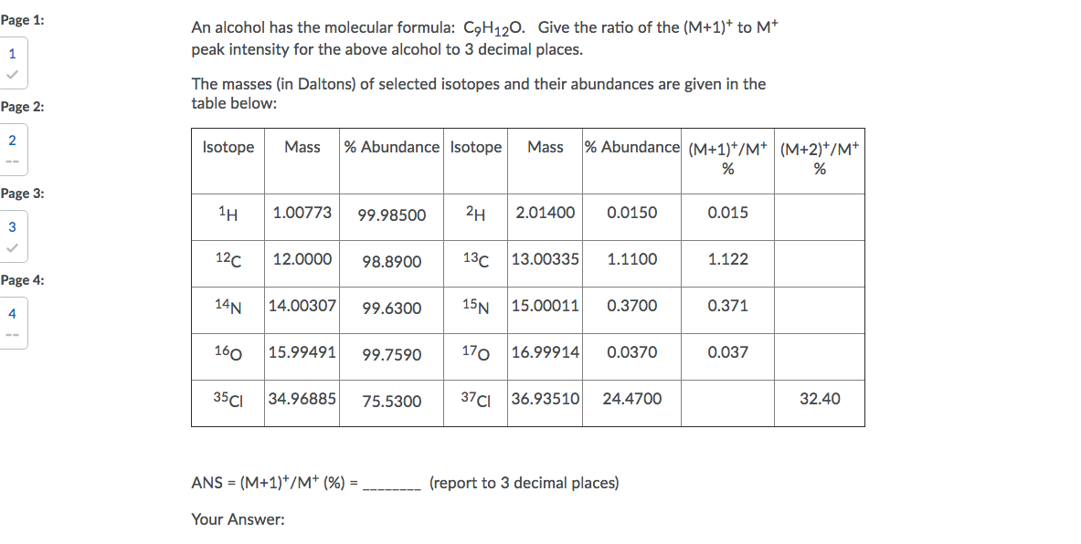 Solved Page 1: An alcohol has the molecular formula: C9H120. | Chegg.com