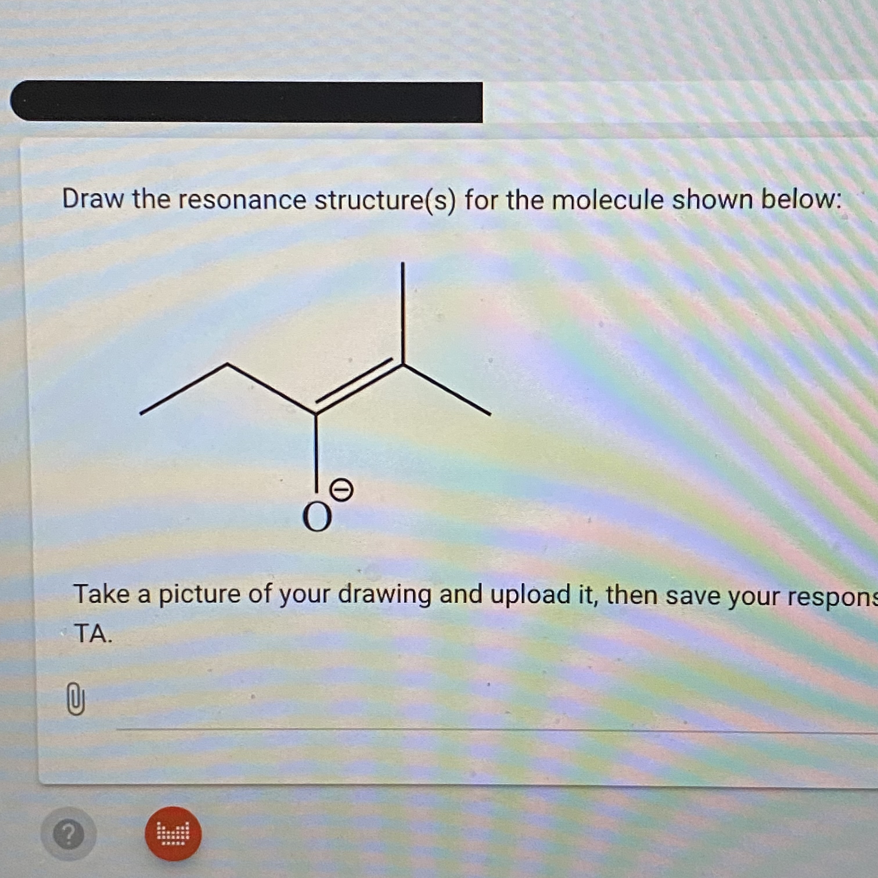Solved Draw the resonance structure(s) for the molecule | Chegg.com