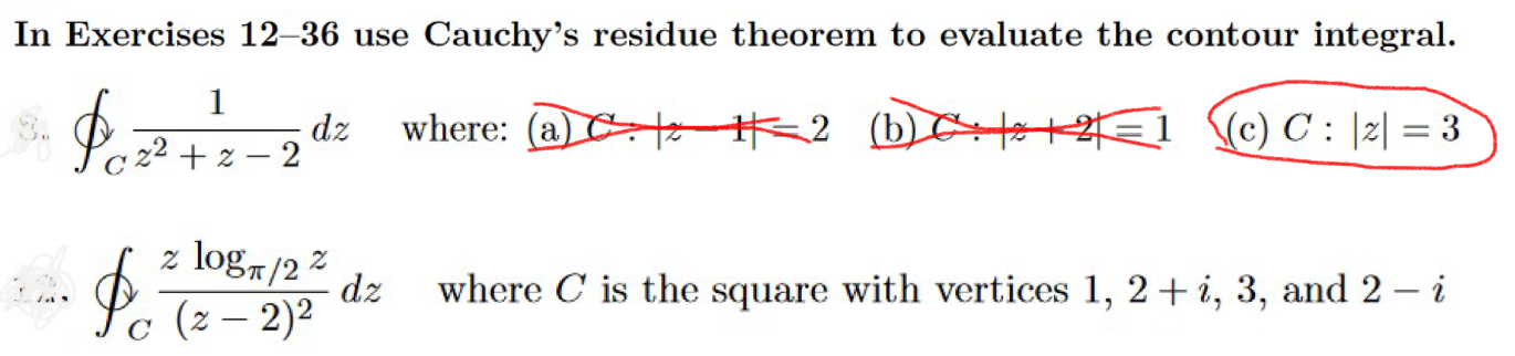 Solved In Exercises 12-36 use Cauchy's residue theorem to | Chegg.com