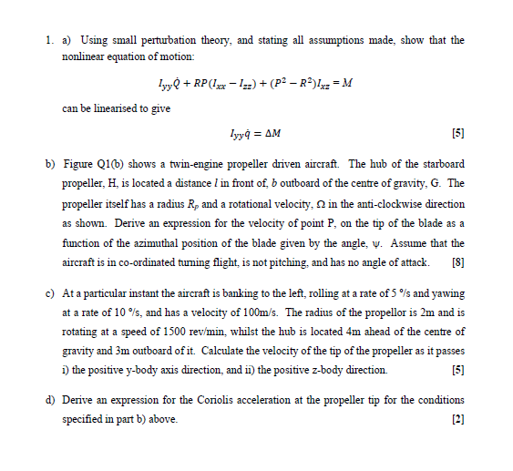 Solved 1. a) Using small perturbation theory, and stating | Chegg.com