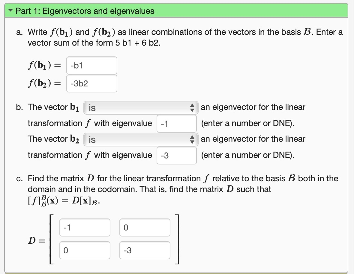 Solved - (1 point) Suppose f: R2 R2 is a linear | Chegg.com