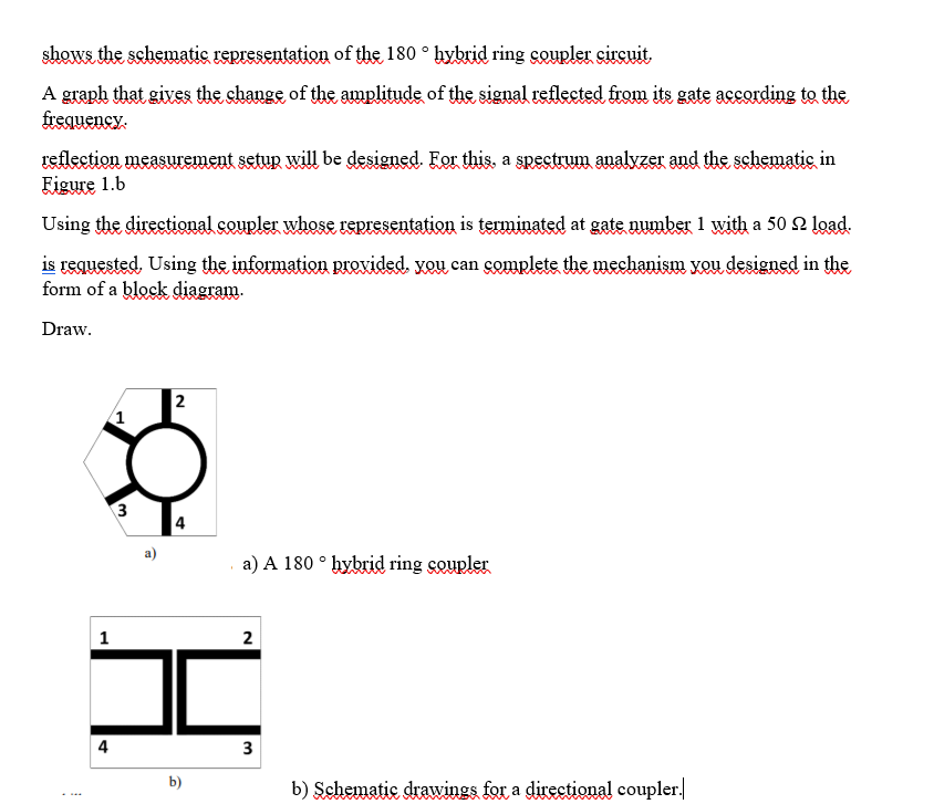 shows the schematic representation of the 180 hybrid | Chegg.com