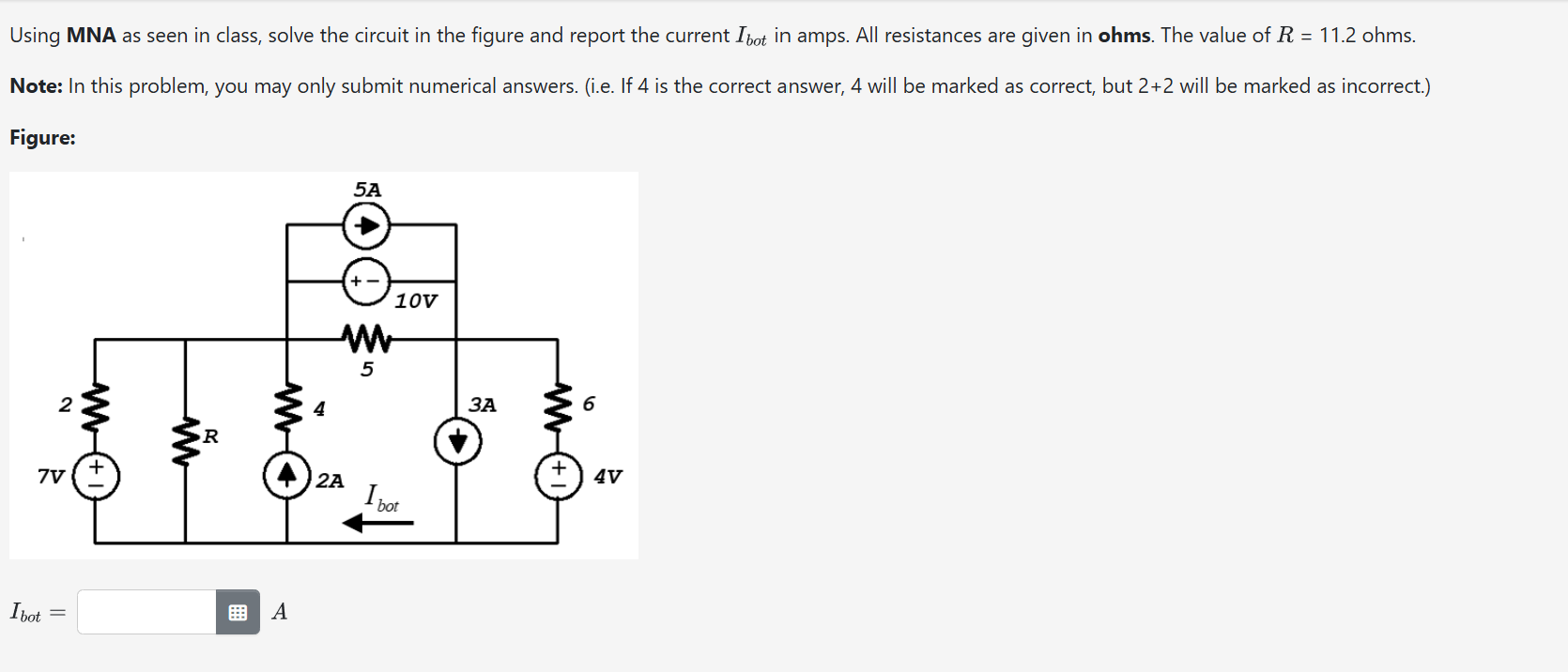 Solved Using MNA as ﻿seen in ﻿class, solve the circuit in | Chegg.com